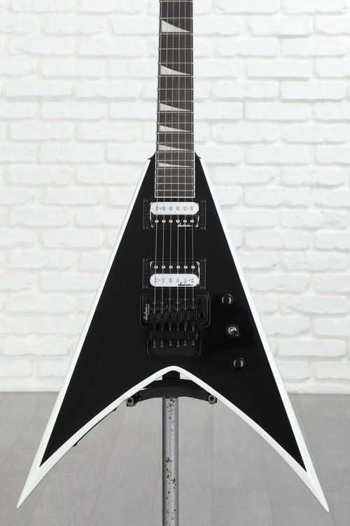 Jackson JS Series King V JS32 - Black with White Bevels | Sweetwater