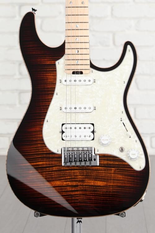 ESP Original Snapper CTM Electric Guitar - Tiger Eye Sunburst with ...