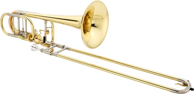 XO 1240L-T Professional Bass Trombone with Thru-Flow Valves - Clear ...