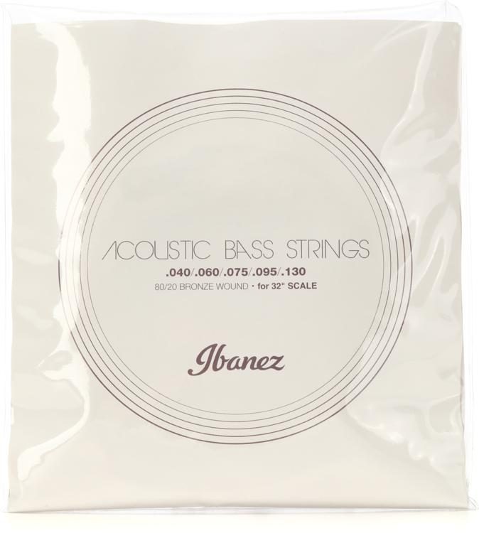 Ibanez IABS5C32 80/20 Bronze 5-string Acoustic Bass Guitar Strings ...