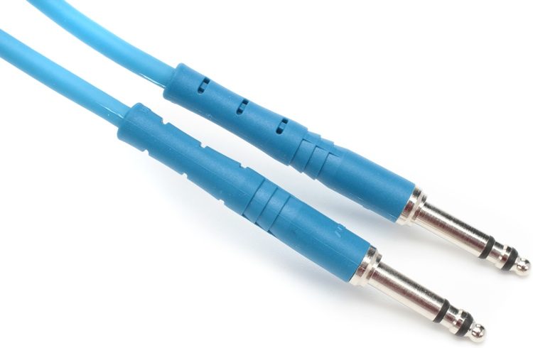 StageMASTER STT-2.B TT Patch Cable - 2 foot Blue | Sweetwater
