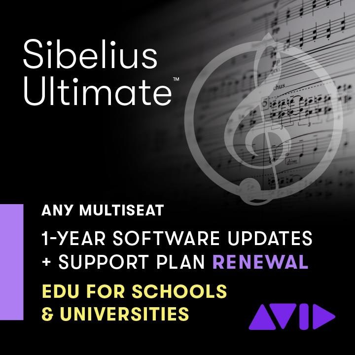 Avid 1-year Software Updates + Support RENEWAL for Sibelius | Ultimate ...