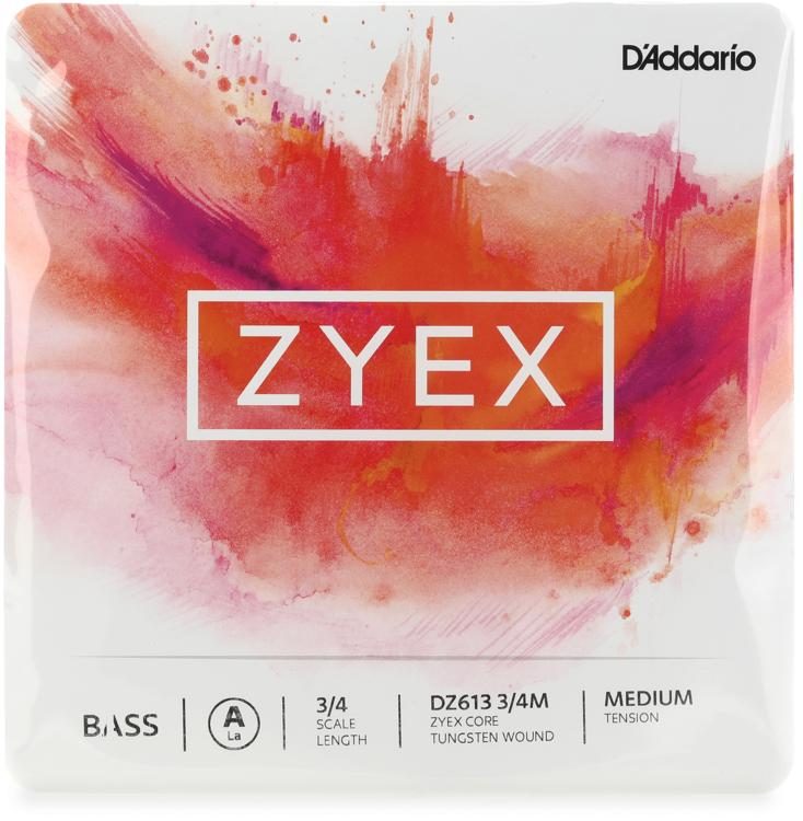D'Addario DZ613 Zyex Double Bass A String - 3/4 Size | Sweetwater