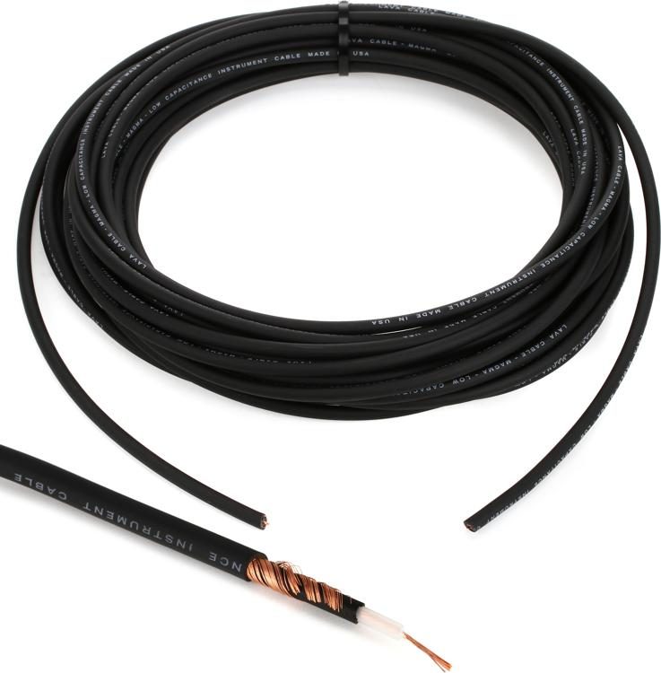 Lava Cable Magma Instrument Wire - Black 50 Foot | Sweetwater