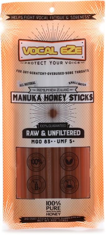 Vocal Eze Manuka Honey Sticks (20-pack) | Sweetwater