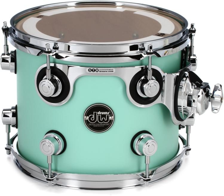 DW Performance Series Mounted Tom - 8 x 10 inch - Satin Sea Foam ...