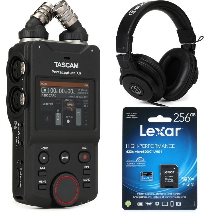 TASCAM Portacapture X6 High Resolution Adaptive Multi-recorder Portable ...