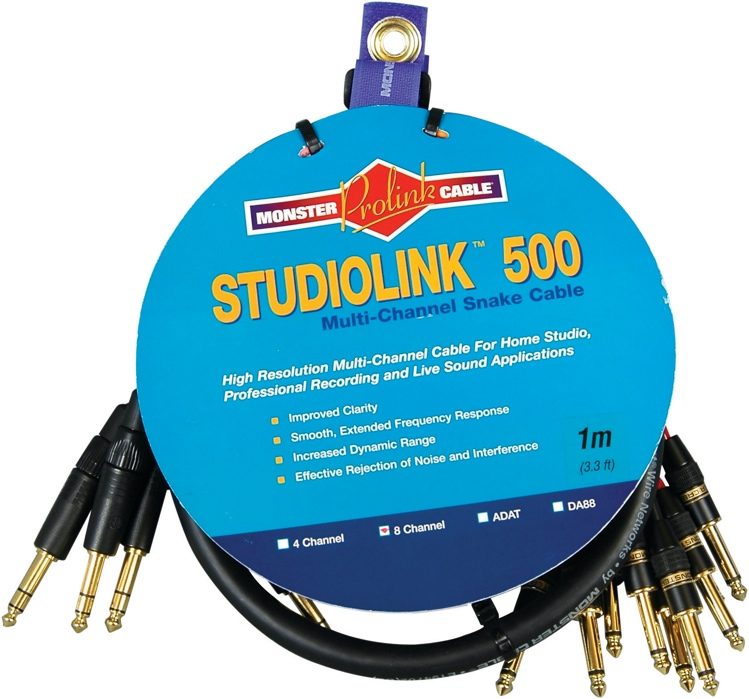 Monster StudioLink Insert Snake - 2 Meter | Sweetwater