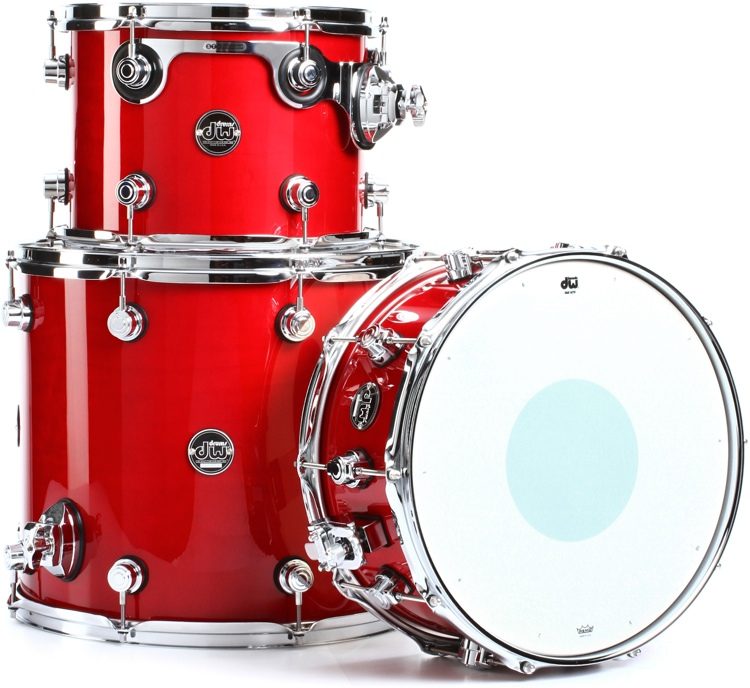 DW Performance Series 3-piece Tom/Snare Pack - Candy Apple Lacquer ...