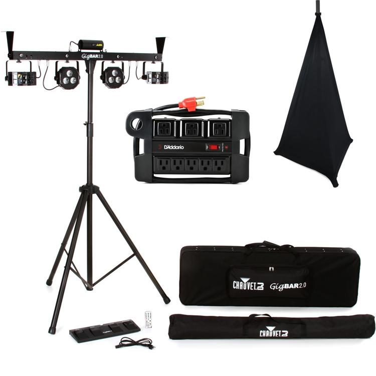 Chauvet DJ Gigbar 2 Bundle 4-in-1 Lighting System with Stand | Sweetwater