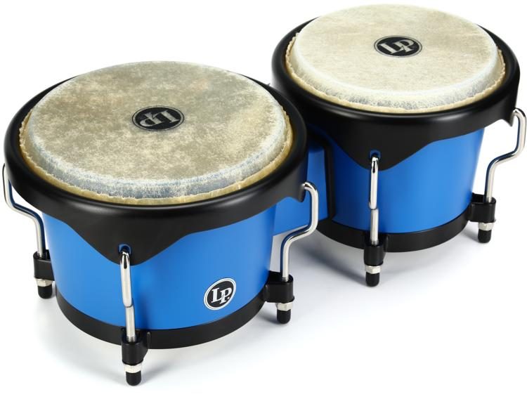 Latin Percussion Discovery Bongo Set - Race Car Blue | Sweetwater