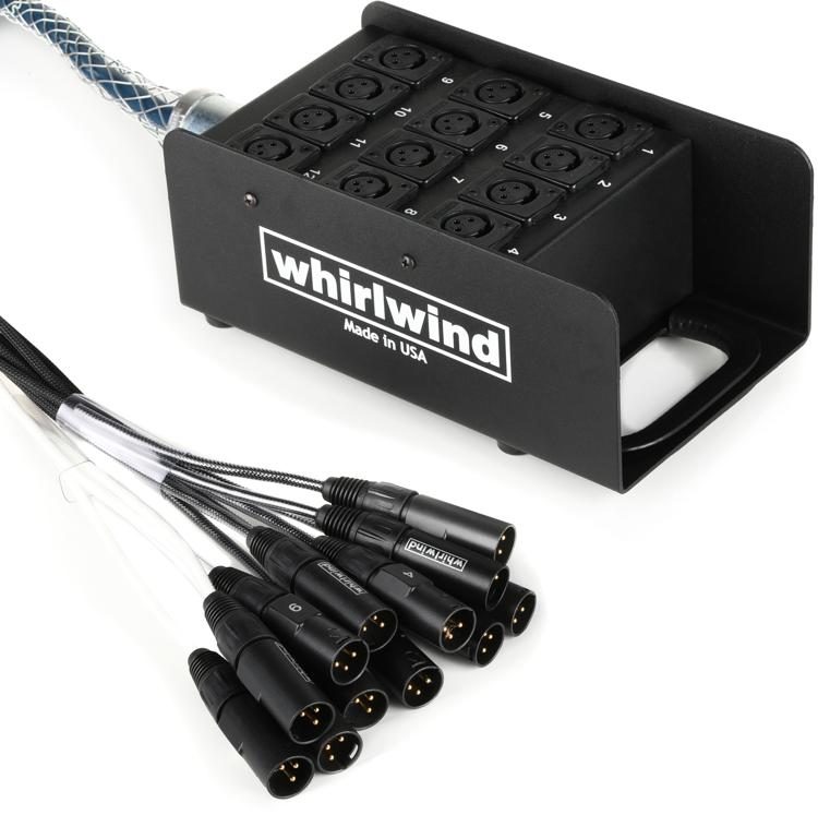 Whirlwind MS-12-0-NR-050 MEDUSA 12-channel XLR Box to Snake Fan - 50 ...