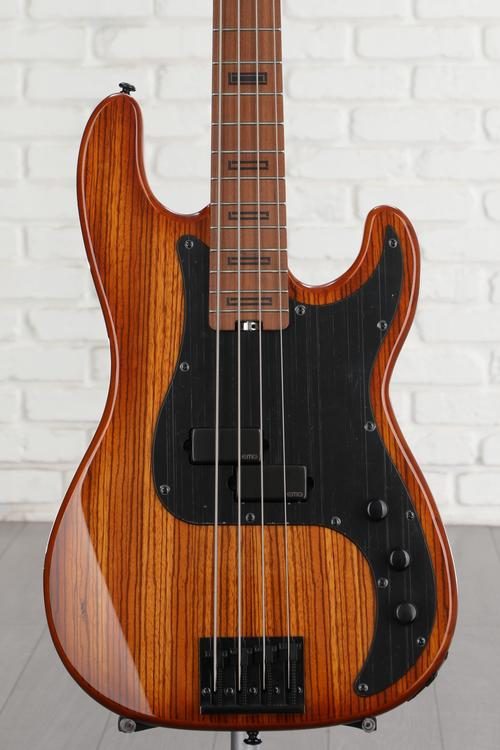 Schecter P-4 Exotic Bass Guitar - Faded Vintage Sunburst | Sweetwater