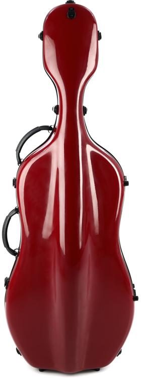 Howard Core CC4330 Fiberglass Cello Case - Merlot, 4/4 Size | Sweetwater