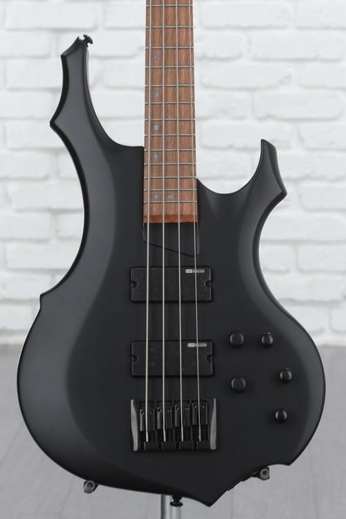 ESP LTD F-204 Bass Guitar - Black Satin | Sweetwater