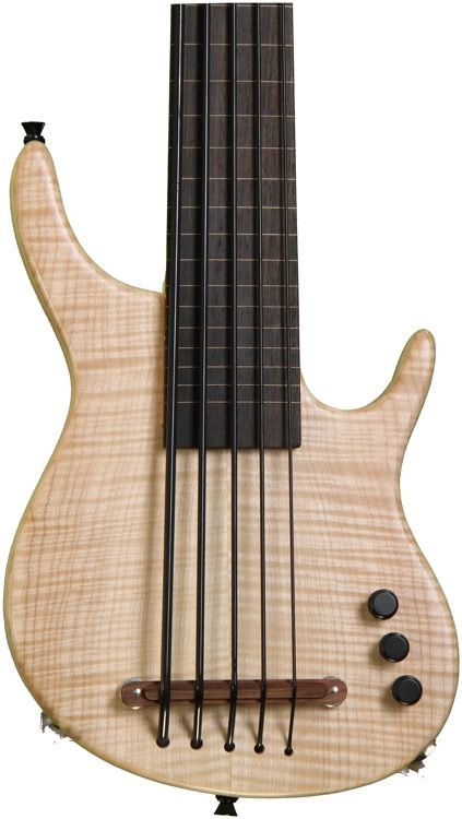 Kala Exotic Custom Solid-Body U-Bass w/MiSi pickup - Figured Maple top ...