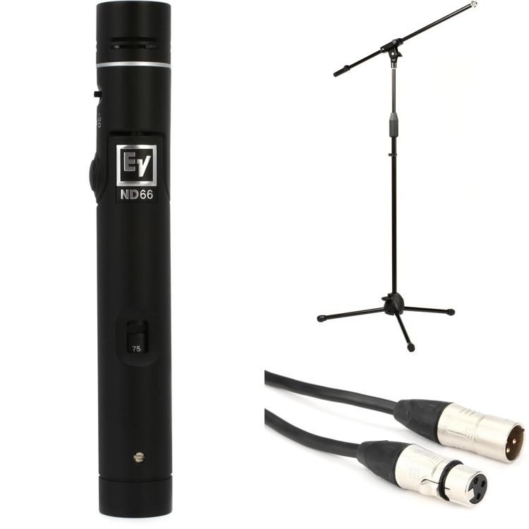 Electro-Voice ND66 Small-diaphragm Condenser Microphone with Stand and ...