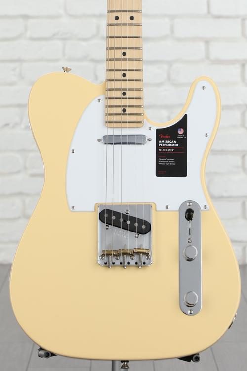 Fender American Performer Telecaster - Vintage White with Maple ...