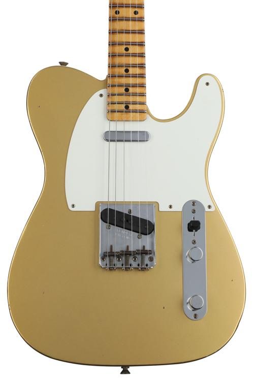 Fender Custom Shop '58 Telecaster Journeyman Relic - Aged HLE Gold ...