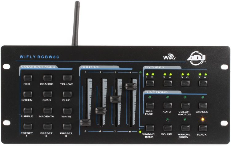 ADJ WiFLY RGBW 8C 64-ch Wireless DMX Lighting Controller | Sweetwater