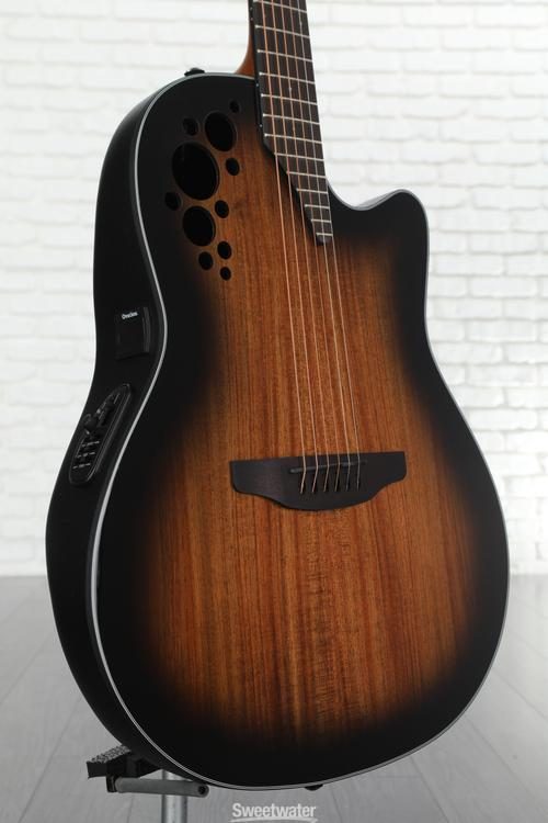 Ovation CS44P-ABLKW-G Celebrity Exotic Selection Acoustic-electric ...