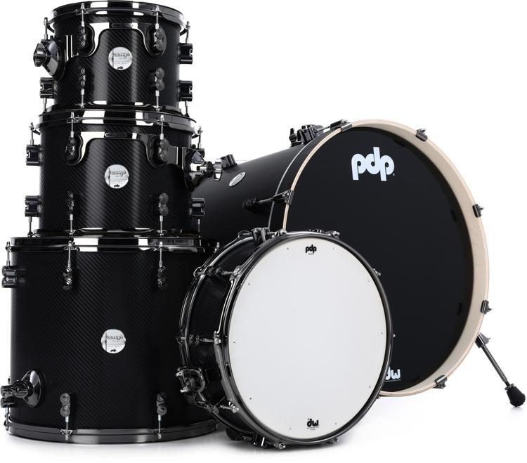 PDP Concept Maple 5-piece Shell Pack - Carbon Fiber | Sweetwater