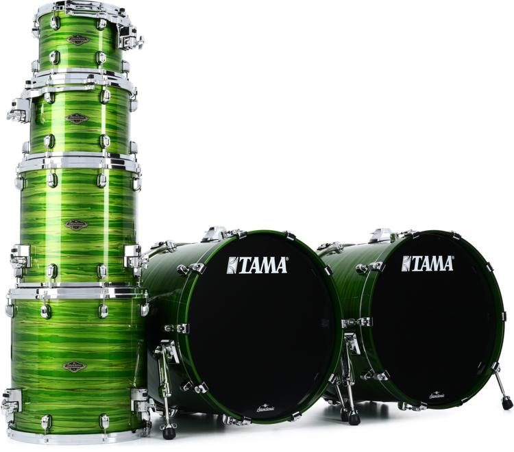 Tama Starclassic Walnut/Birch 6-piece Shell Pack - Lacquer Shamrock ...