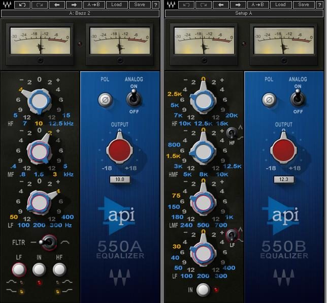 Waves API 550 A + API 550 B Equalizer Plug-in Suite | Sweetwater