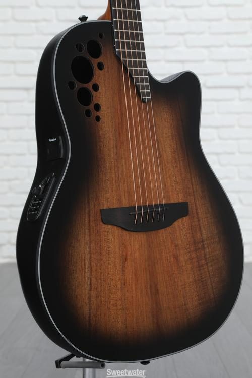Ovation CS44P-ABLKW-G Celebrity Exotic Selection Acoustic-electric ...