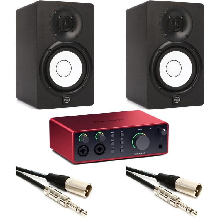 Focusrite Scarlett 4i4 4th Gen USB Audio Interface and Yamaha HS5 5 ...