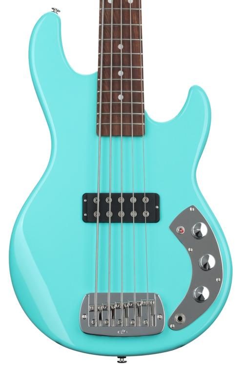 G&L CLF Research L-1000 S750 Bass Guitar - Turquoise | Sweetwater