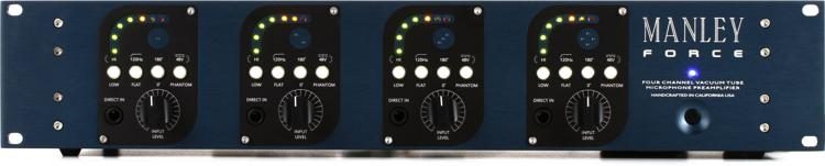 Manley Force 4-channel Tube Microphone Preamp | Sweetwater