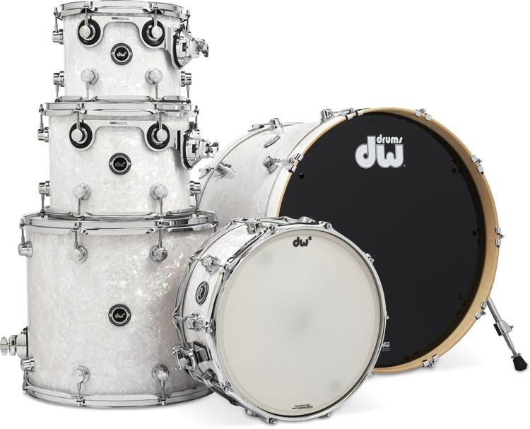 DW DWe 5-piece Shell Pack - White Marine Pearl FinishPly | Sweetwater