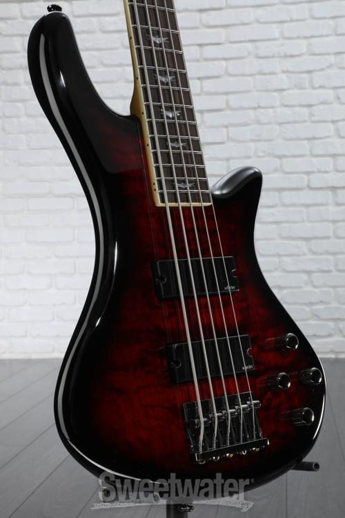 Cherry Red Bass Guitar