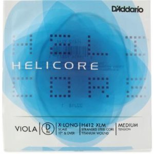 D'Addario H414 XLM Helicore Viola C String - Extra-long Scale (17+ inch ...