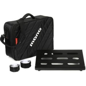 MONO Pedalboard Small With Club Accessory Case 2.0 - Black | Sweetwater