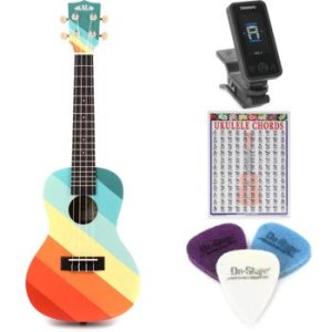 Kala Surf Concert Ukulele - Far Out | Sweetwater
