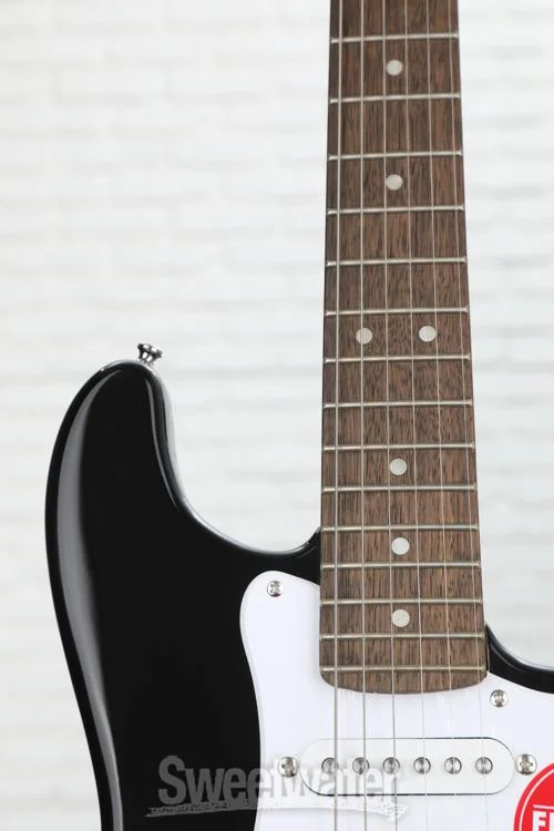 Squier Mini Stratocaster Electric Guitar - Black with Laurel ...