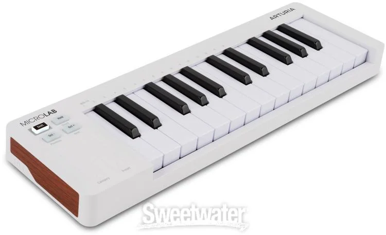 Arturia MicroLab mk3 25-key Keyboard Controller - White | Sweetwater