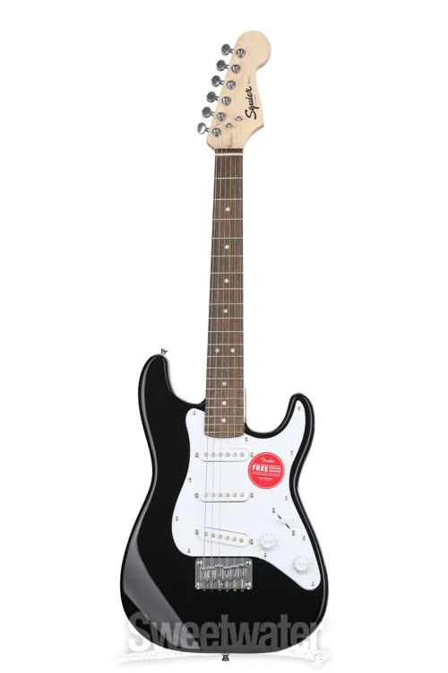 Squier Mini Stratocaster Electric Guitar - Black with Laurel ...