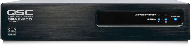 QSC SPA2-200 200W 2-channel 70V Power Amplifier | Sweetwater