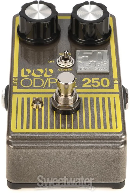 DOD Overdrive Preamp 250 Pedal - 50th Anniversary Edition | Sweetwater