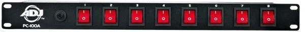 ADJ PC-100A 8-switch Rackmount Power Center | Sweetwater