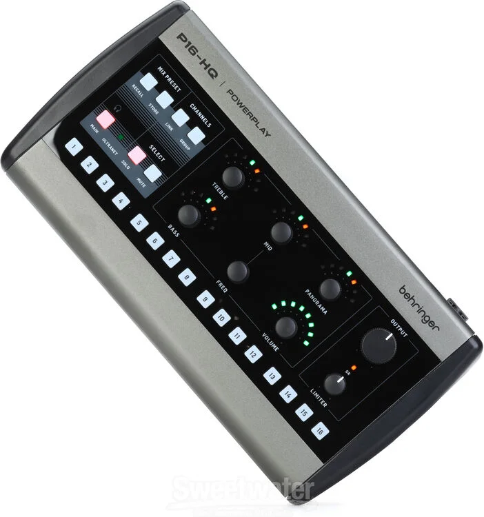 Behringer Powerplay P16-HQ 16-channel Digital Personal Mixer | Sweetwater