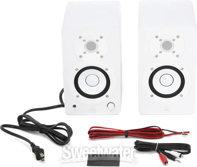 Yamaha HS4 4.5-inch Powered Studio Monitor Pair - White | Sweetwater