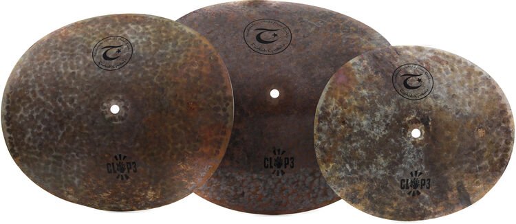 Turkish Cymbals Clap3 Raw Cymbal Stack - 12/14/16 inch | Sweetwater