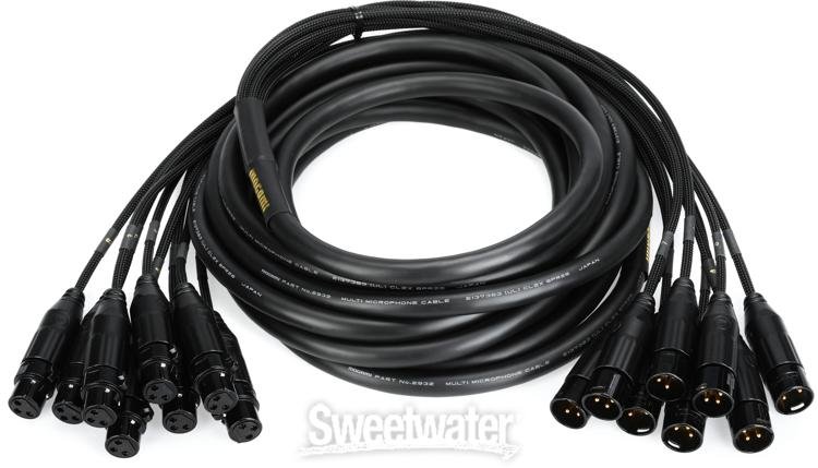 Mogami Gold 8 XLR-XLR 8-channel XLR Male to XLR Female Snake - 20 foot ...