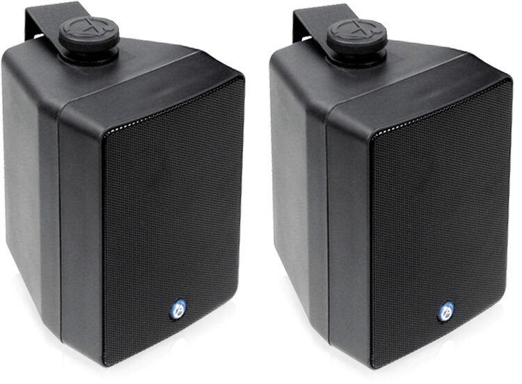 AtlasIED SM42T-B 4-inch 16W 70V/100V All Weather Speaker Pair - Black ...