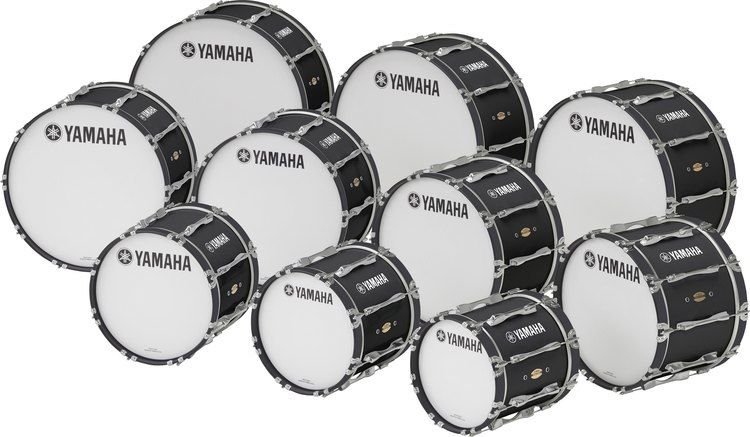 Yamaha 8300 Field-Corps Series 30 inch Marching Bass Drum - Black ...