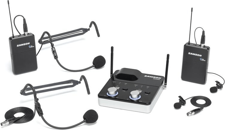 Samson Concert 288m Presentation Dual-Channel Wireless System with LM7 ...